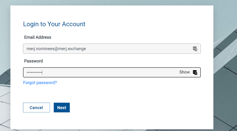 How to open a MERJ Account?